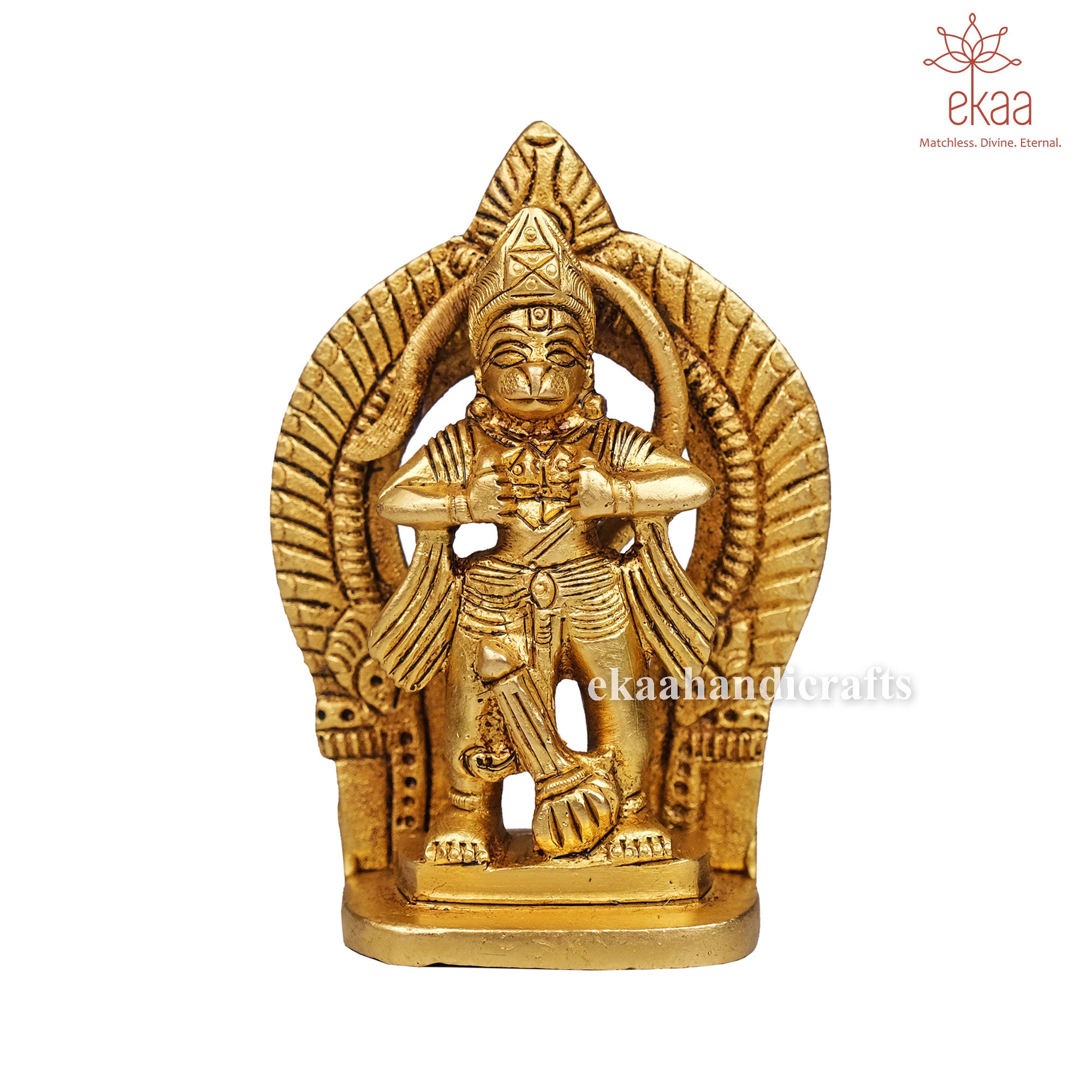 Brass Hanuman Ji Statue, Lord Hanuman Idol With Lord Ram in Chest, Rama ...