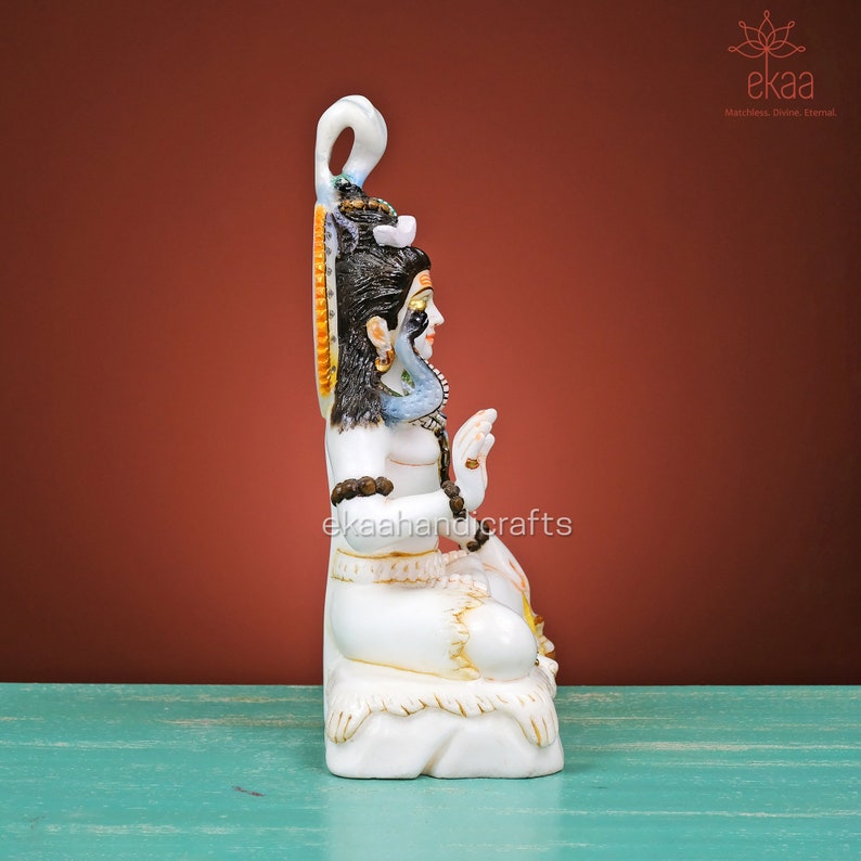 Marble Lord Shiva Statue 30CM Siva Mahadev Mahadeva Rudra - Etsy India