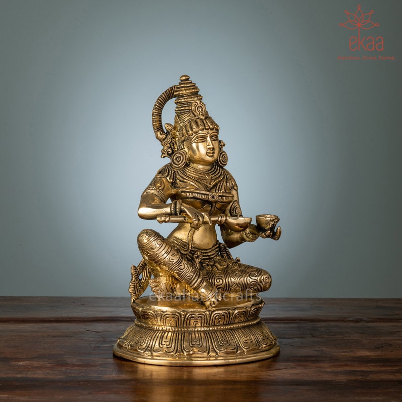 Goddess Annapurna Devi in Brass Hindu Goddess of Nourishment - Etsy