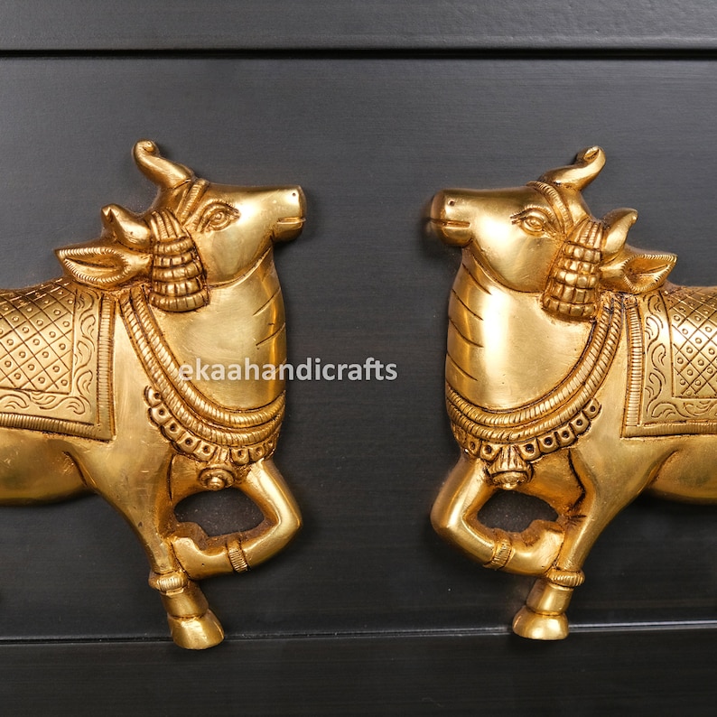 Brass Cow Wall Hanging 20CM Holy Cow Home Decor Showpiece - Etsy