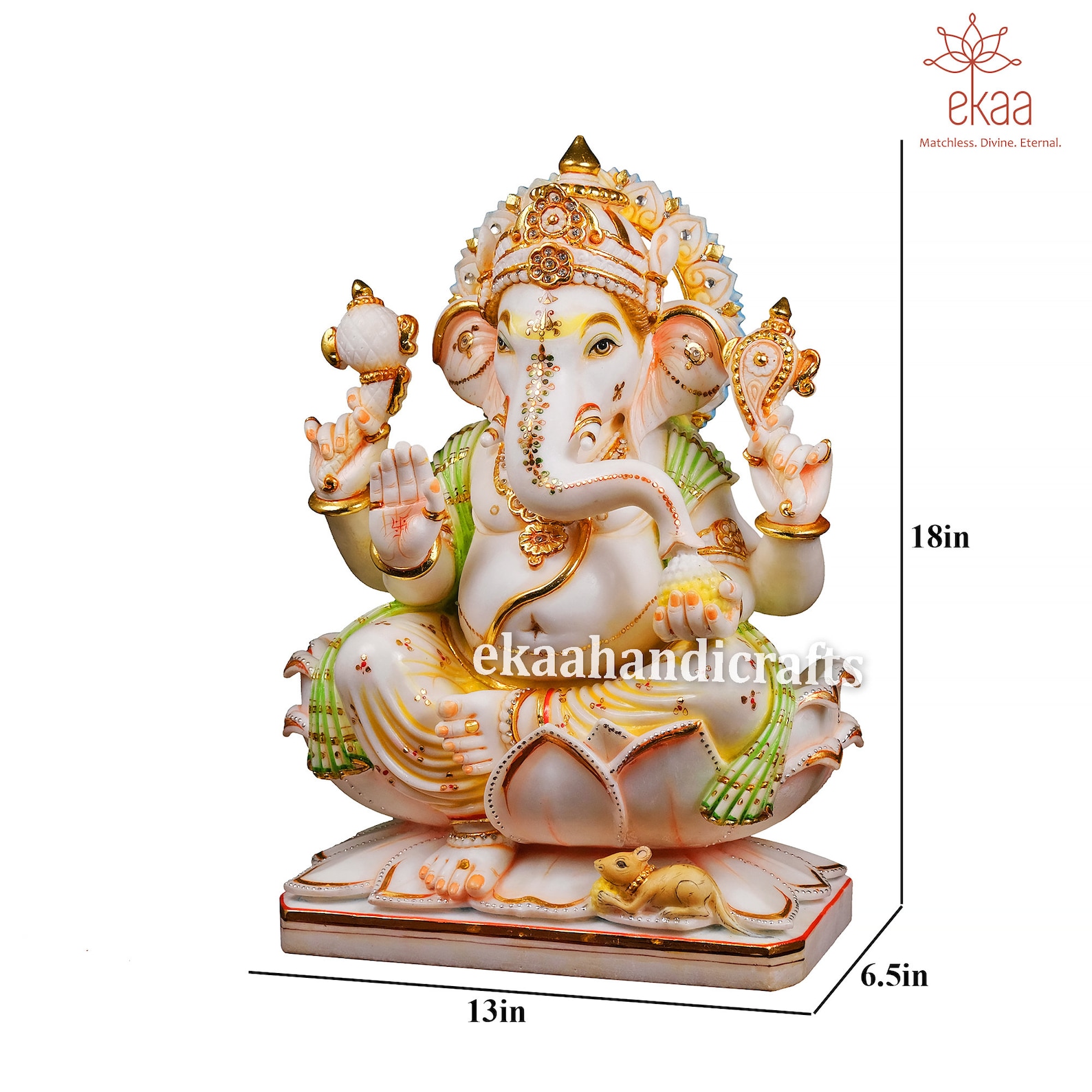Marble Lord Ganesha Statue 45 CM Lord Ganesh Statue on - Etsy