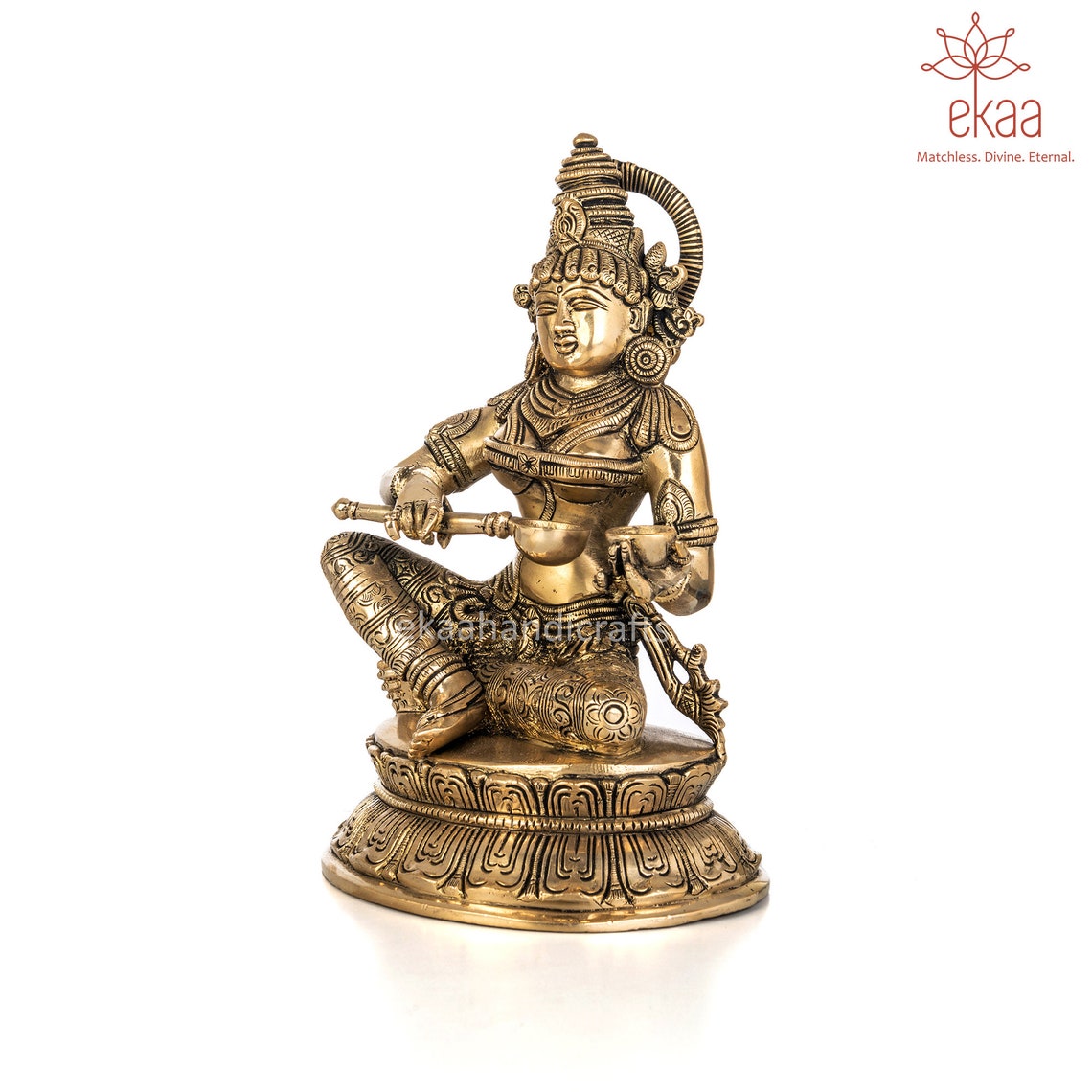 Goddess Annapurna Devi in Brass Hindu Goddess of Nourishment - Etsy
