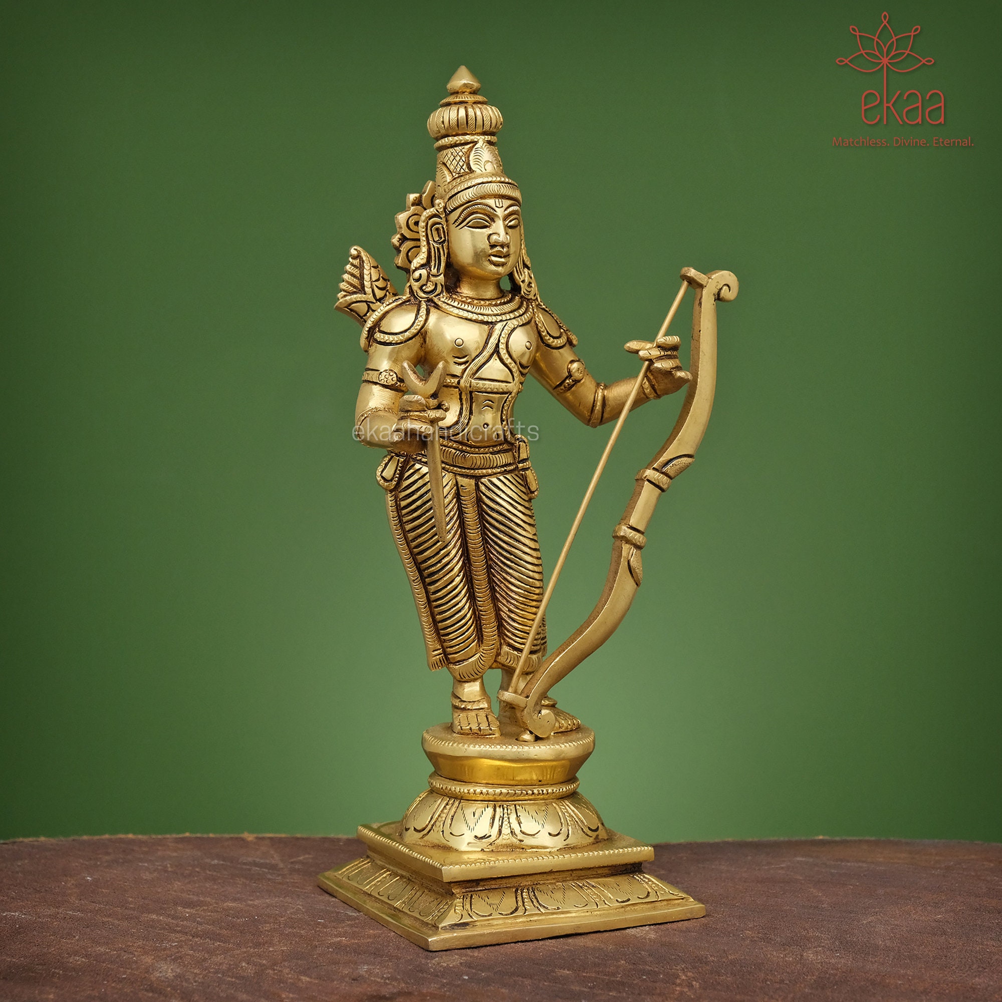 Brass Ram Darbar Statue 30CM | Lord Ram, Sita Maa, Lakshman & Hanuman ...