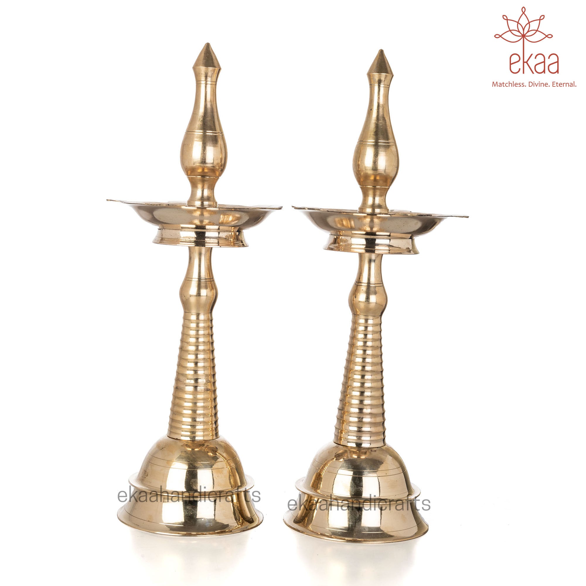 Handcrafted Brass Diya Stand: Indian Temple Oil Lamp Set - Etsy