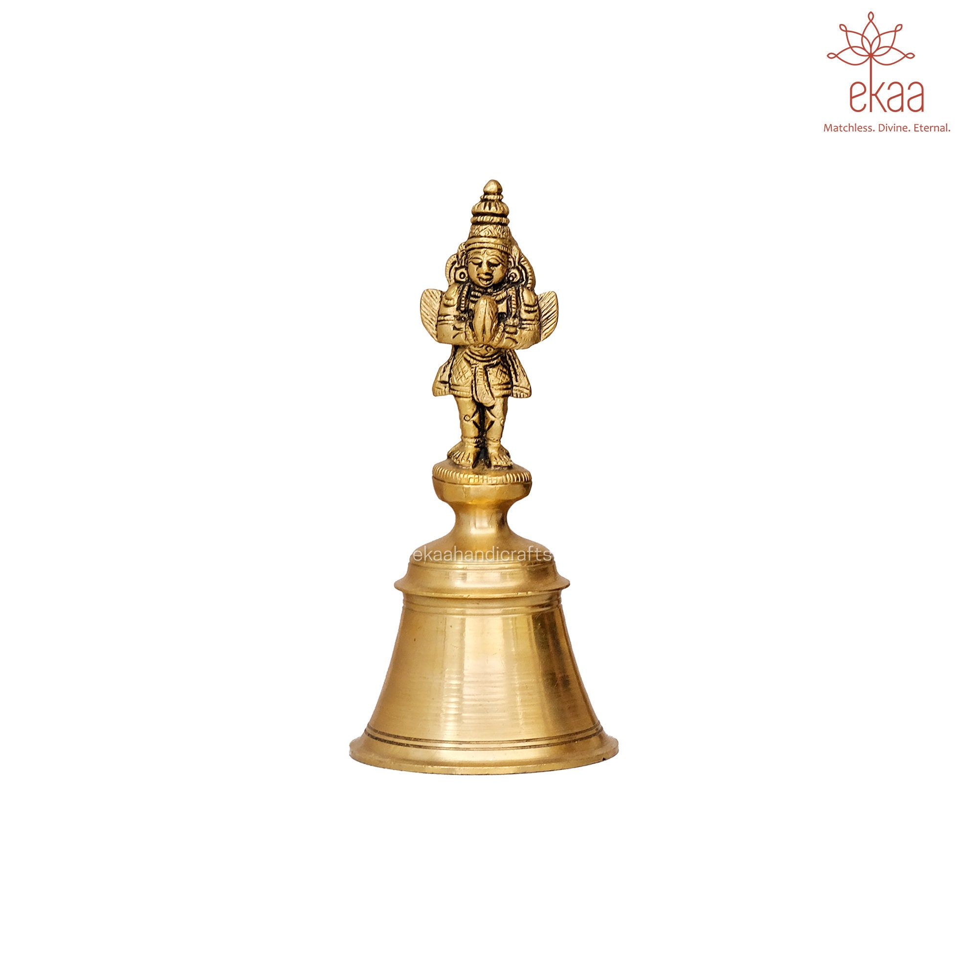 Hanuman Garud Bell in Brass Hand Held Double Sided Ghanti - Etsy