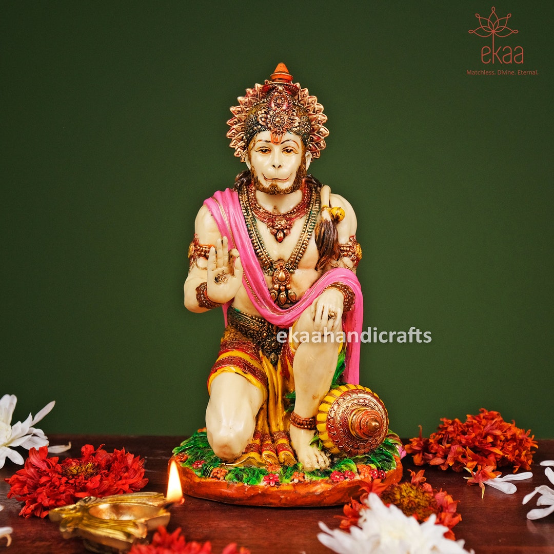 Marble Dust Statue, Lord Hanuman Statue, Bajrangbali Idol, Monkey God ...