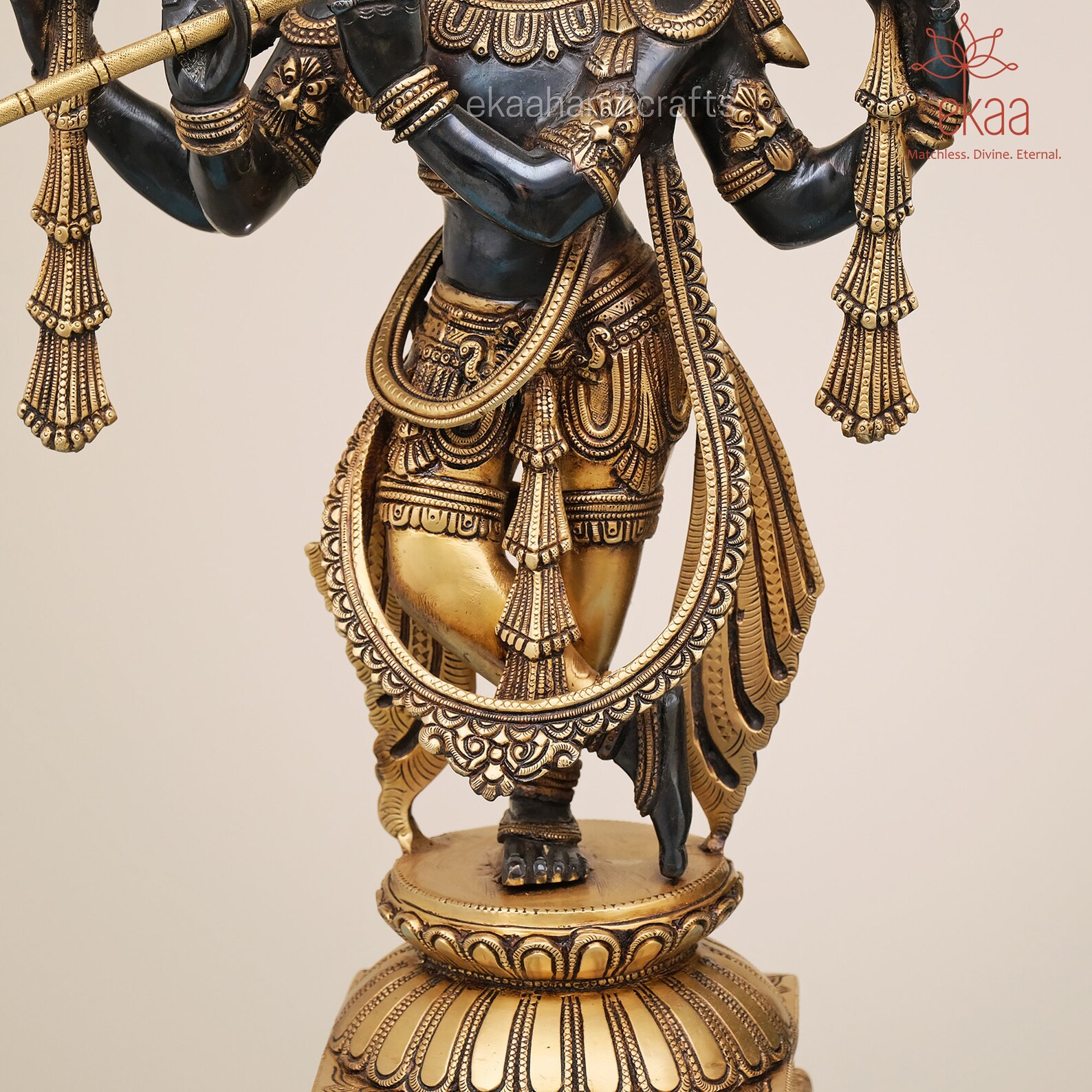 Lord Krishna Statue in Brass 61CM Big Large Krishna Brass - Etsy