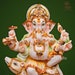 Lord Ganesha Statue for Temple, Ganesha Hand Painted Cultured Marble ...
