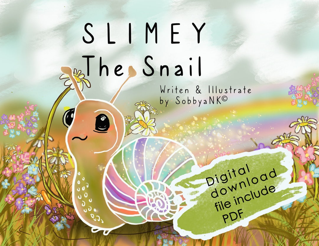 Slimey the Snail- Children's Book - Etsy