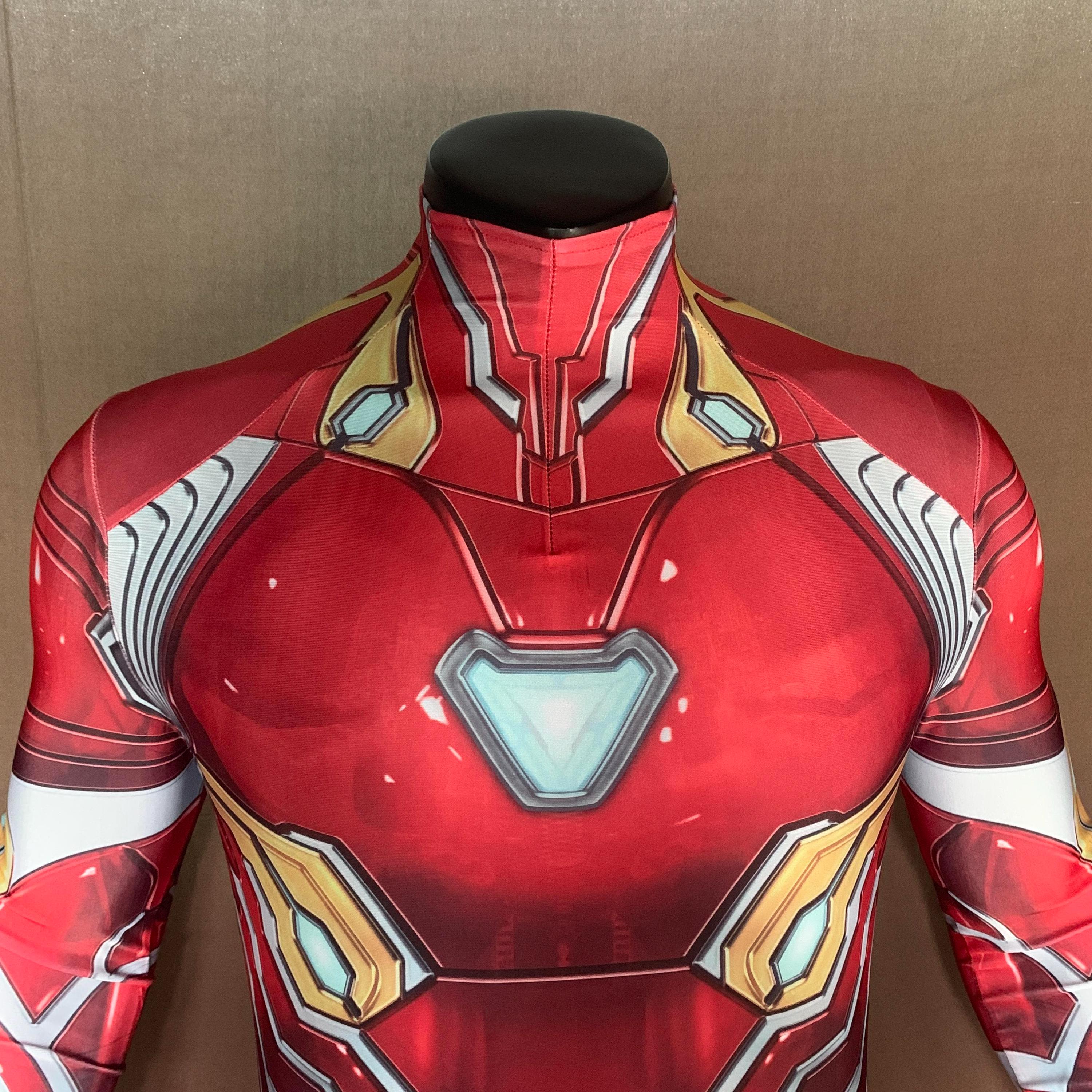 Iron Man Costume Bodysuit Avengers Endgame Cosplay Halloween Outfit for ...