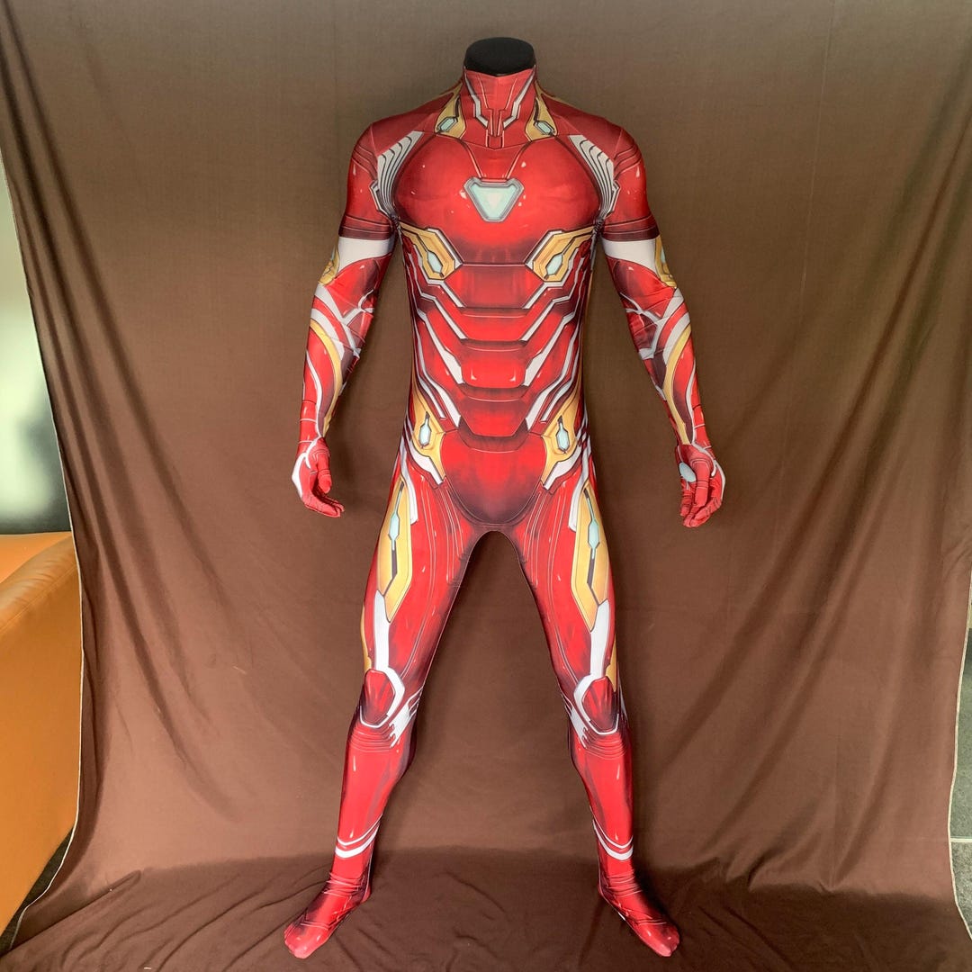 Iron Man Costume Bodysuit Avengers Endgame Cosplay Halloween Outfit for ...