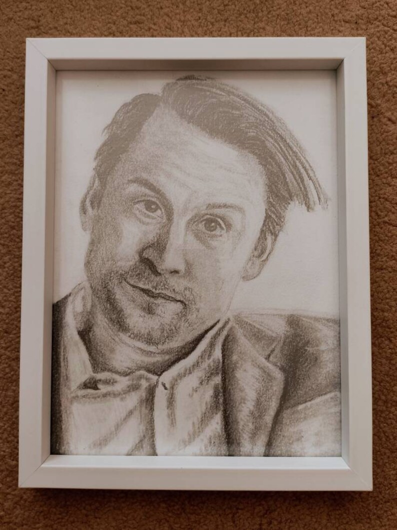 Original Pencil Drawing Roman Roy From Succession - Etsy
