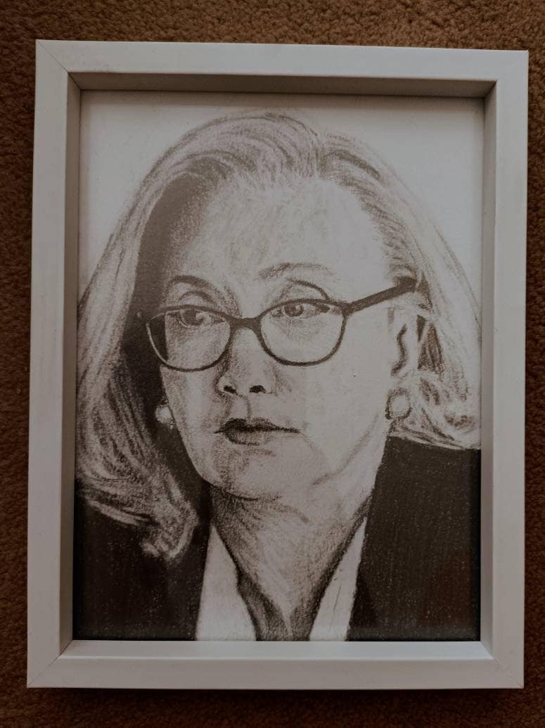 Original Pencil Drawing Gerri Kellman From Succession - Etsy