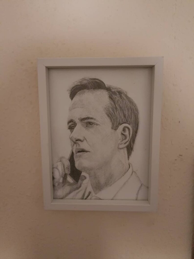 Original Pencil Drawing Tom Wambsgans From Succession - Etsy