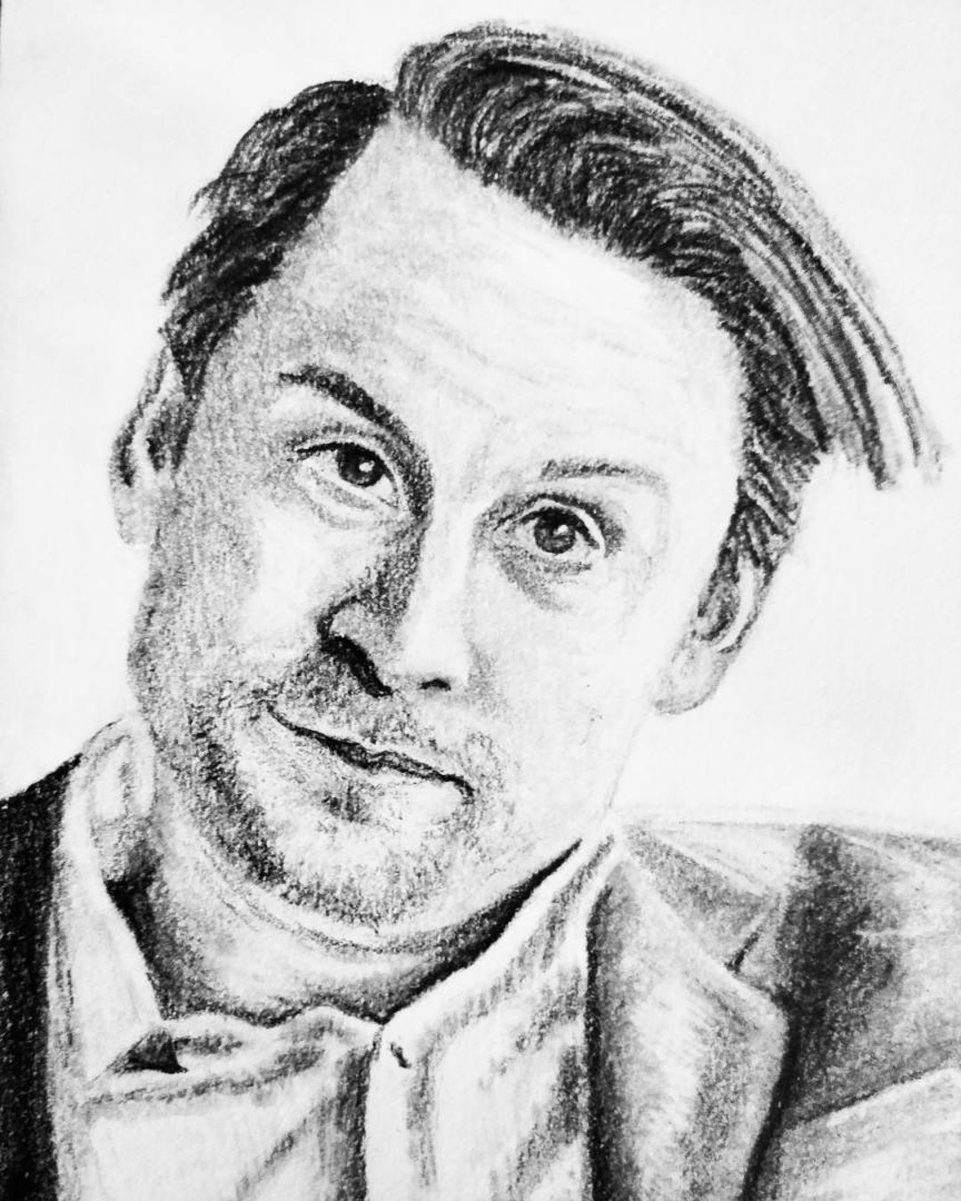 Original Pencil Drawing Roman Roy From Succession - Etsy