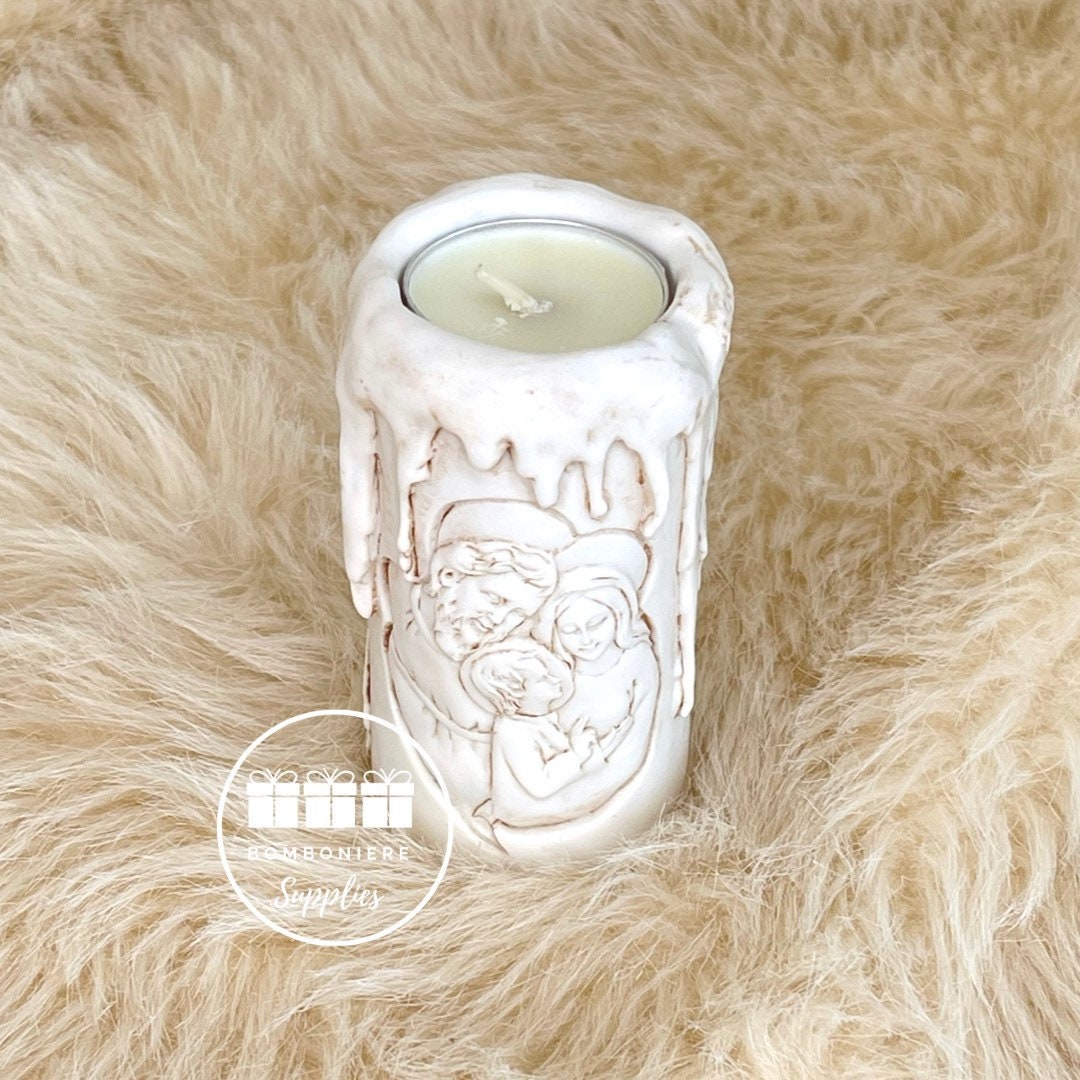 St Charbel St George or Holy Family Tea Light Candle Holder - Etsy ...