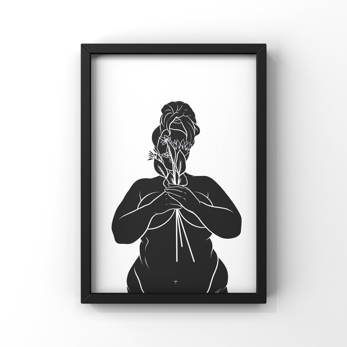 Body Positivity, Empowerment, Silouette, Plus Size Art, Illustration ...
