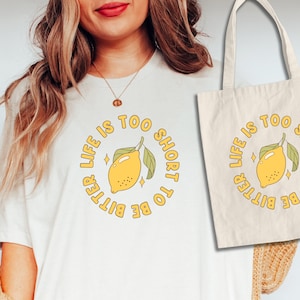 Life is Too Short to Be Bitter SVG PNG Design, Trendy Digital Download ...