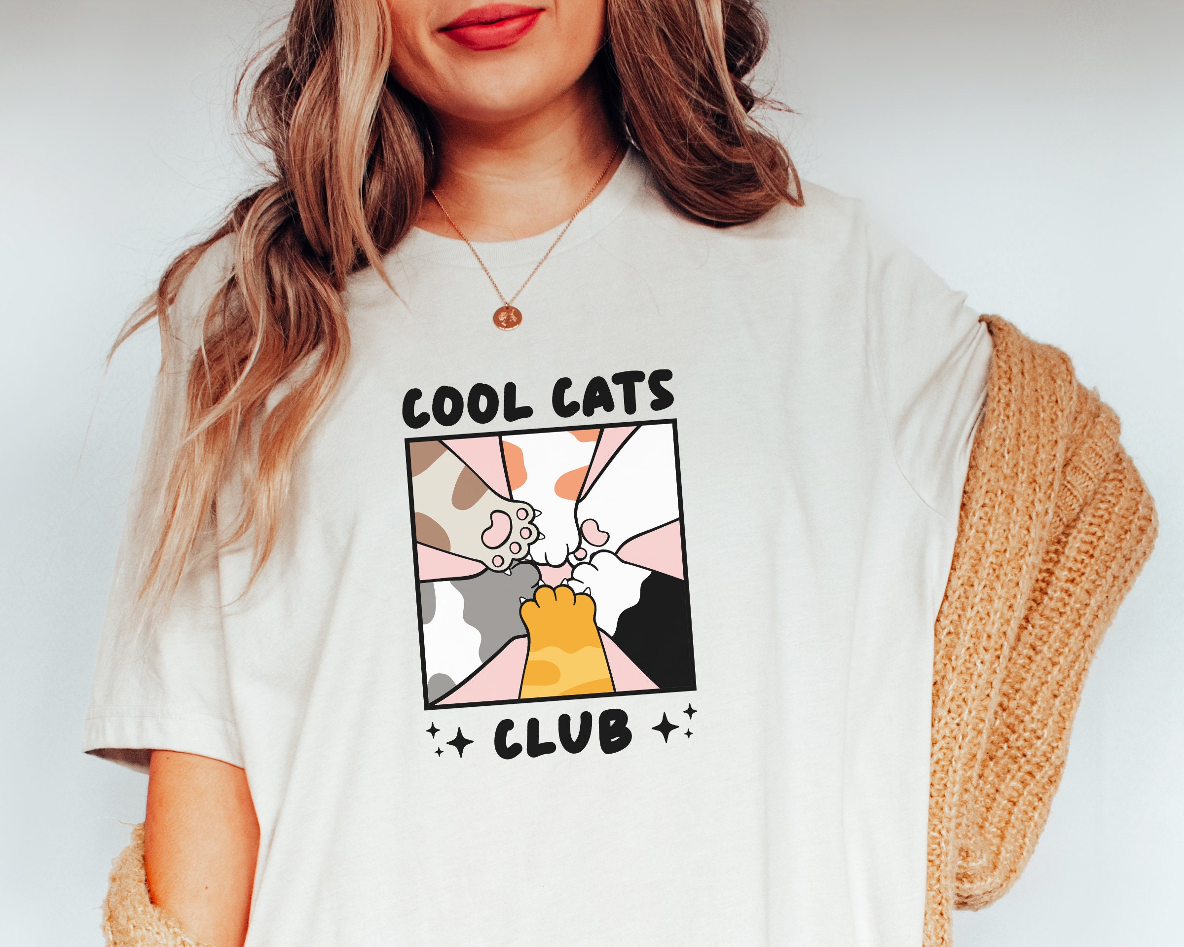 Cool Cats Club SVG PNG Design, Digital Download, Cat Mom Svg, Cute ...