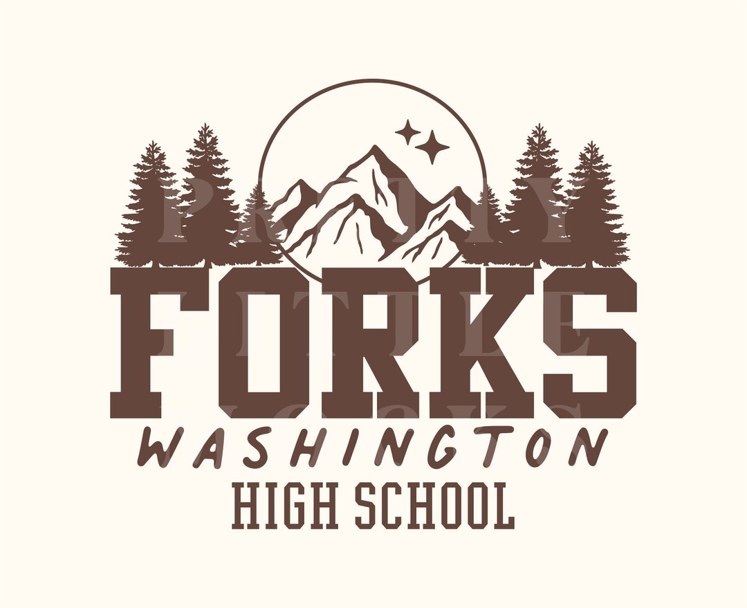 Forks High School, Trendy PNG and SVG Design Digital Download, Twilight ...