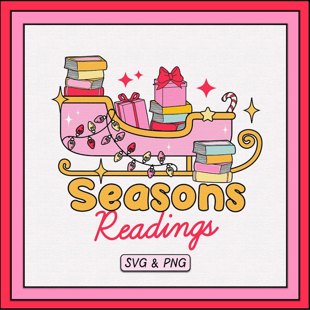 Seasons Readings SVG & PNG Design, Digital Download, Trendy Christmas ...