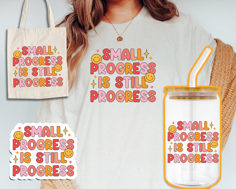 Small Progress is Still Progress SVG PNG Trendy Design, Aesthetic ...