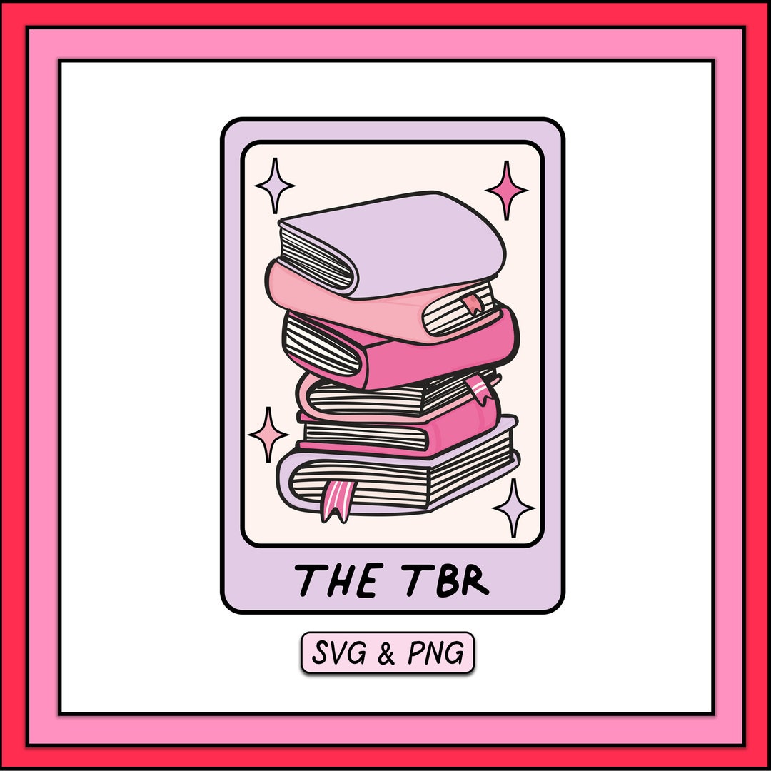 The TBR Tarot Card SVG PNG Design, Digital Download, Trendy Bookish ...