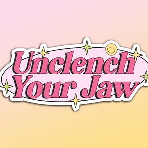 Unclench Your Jaw SVG & PNG Design, Digital Download, Trendy Svg Cut ...