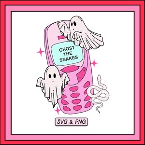 Ghost the Snakes SVG PNG Design, Fall Autumn Digital Download, Trendy ...