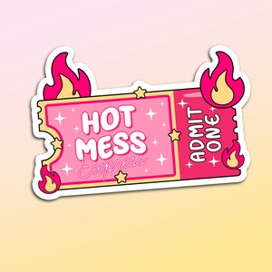 Hot Mess Express SVG & PNG Design, Digital Download, Fun Trendy Svg Cut ...