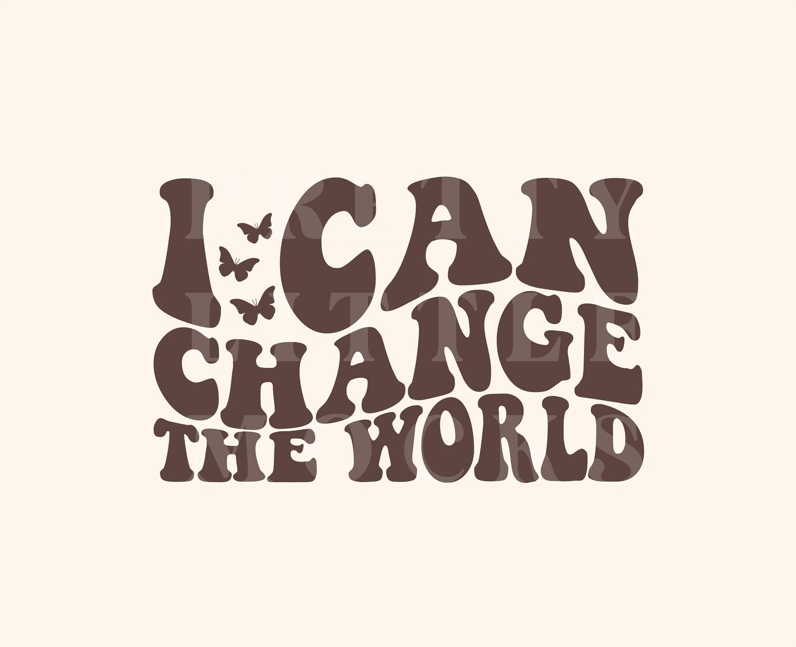 I Can Change the World Trendy PNG and SVG Design Digital - Etsy