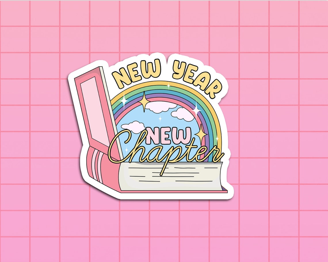 New Year New Chapter SVG PNG Design, Digital Download, Trendy Book ...