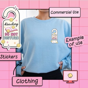 Reading Do Not Disturb SVG PNG Design, Digital Download, Trendy Book ...