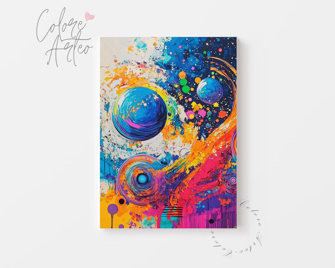 Romantic Galaxy Lovers Printable - Ethereal Celestial Painting, Cosmic ...