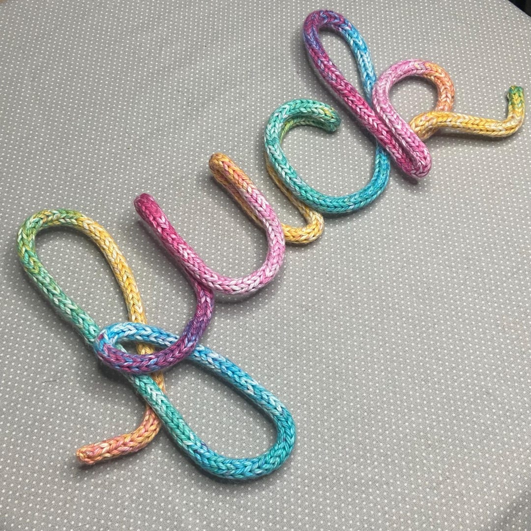 Sweary Knitted Wire Words Knitted Wire Art, Curse Word Gift, Home ...