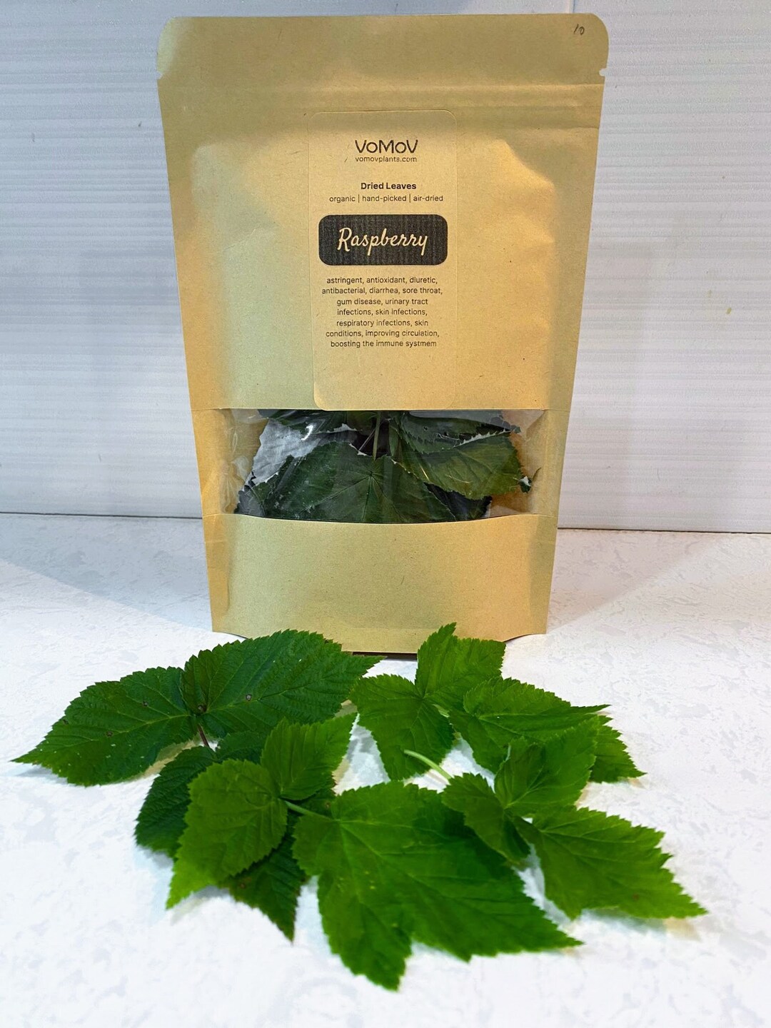 Organic Raspberry Leaves Dried Cut, 100% Premium, Home-grown, No GMO ...