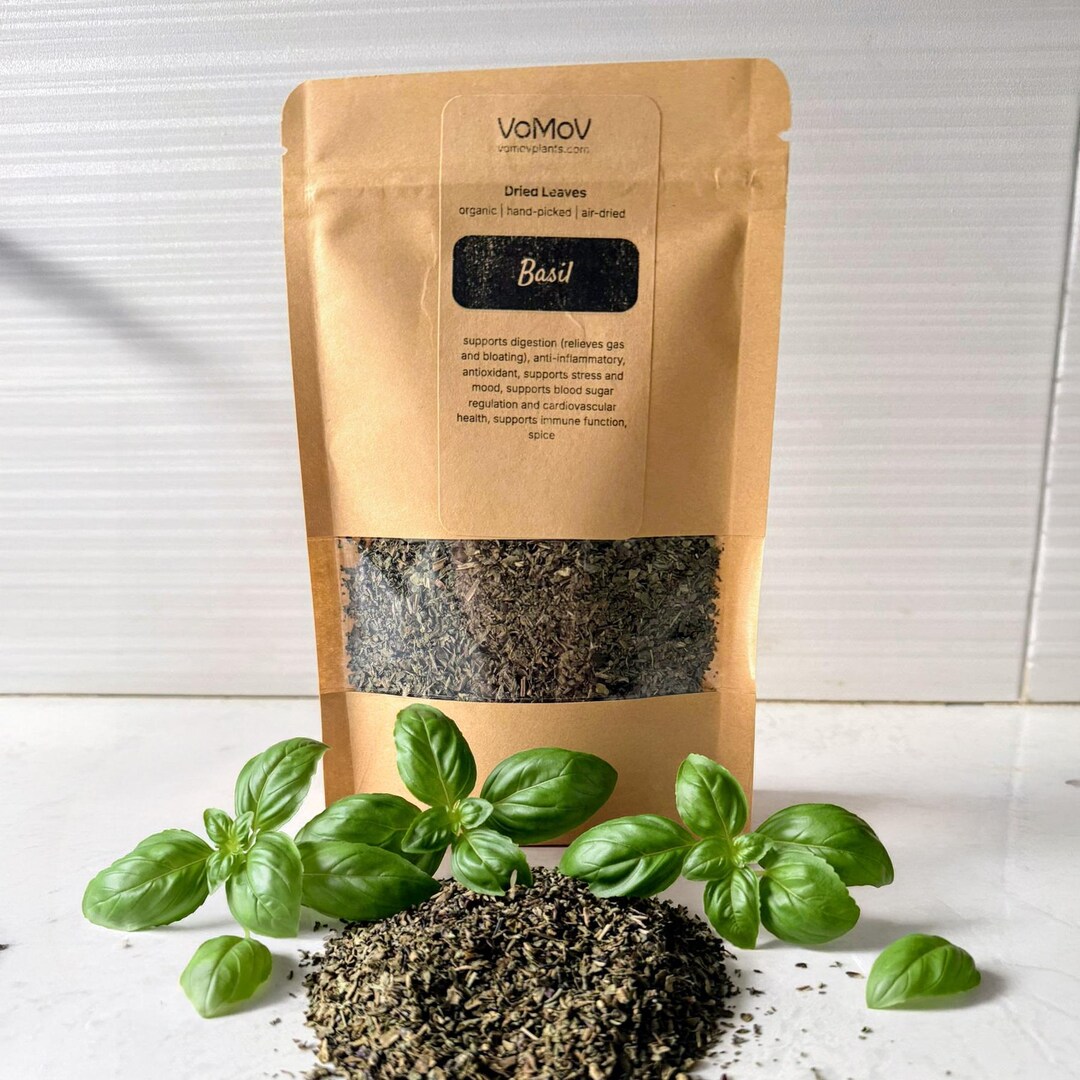 Organic Basil Leaves Dried Edible Tea Culinary Beauty Crafts Hand ...