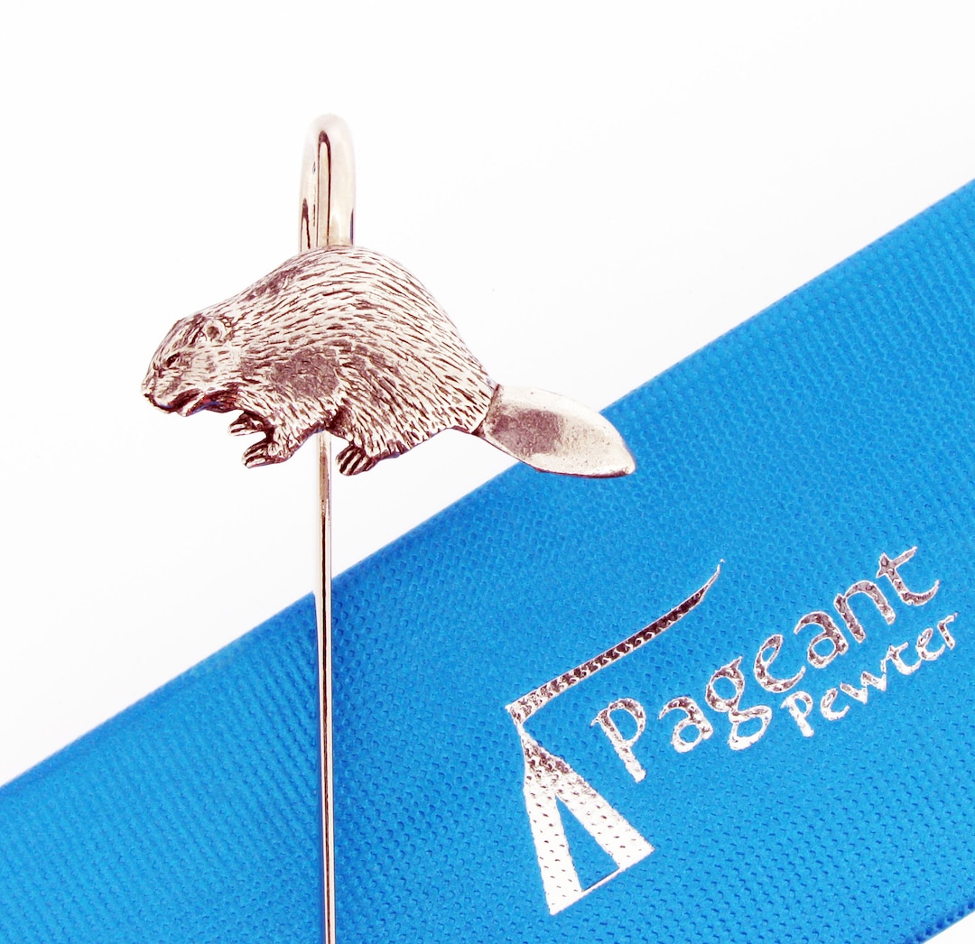 Beaver Pewter Bookmark - Etsy