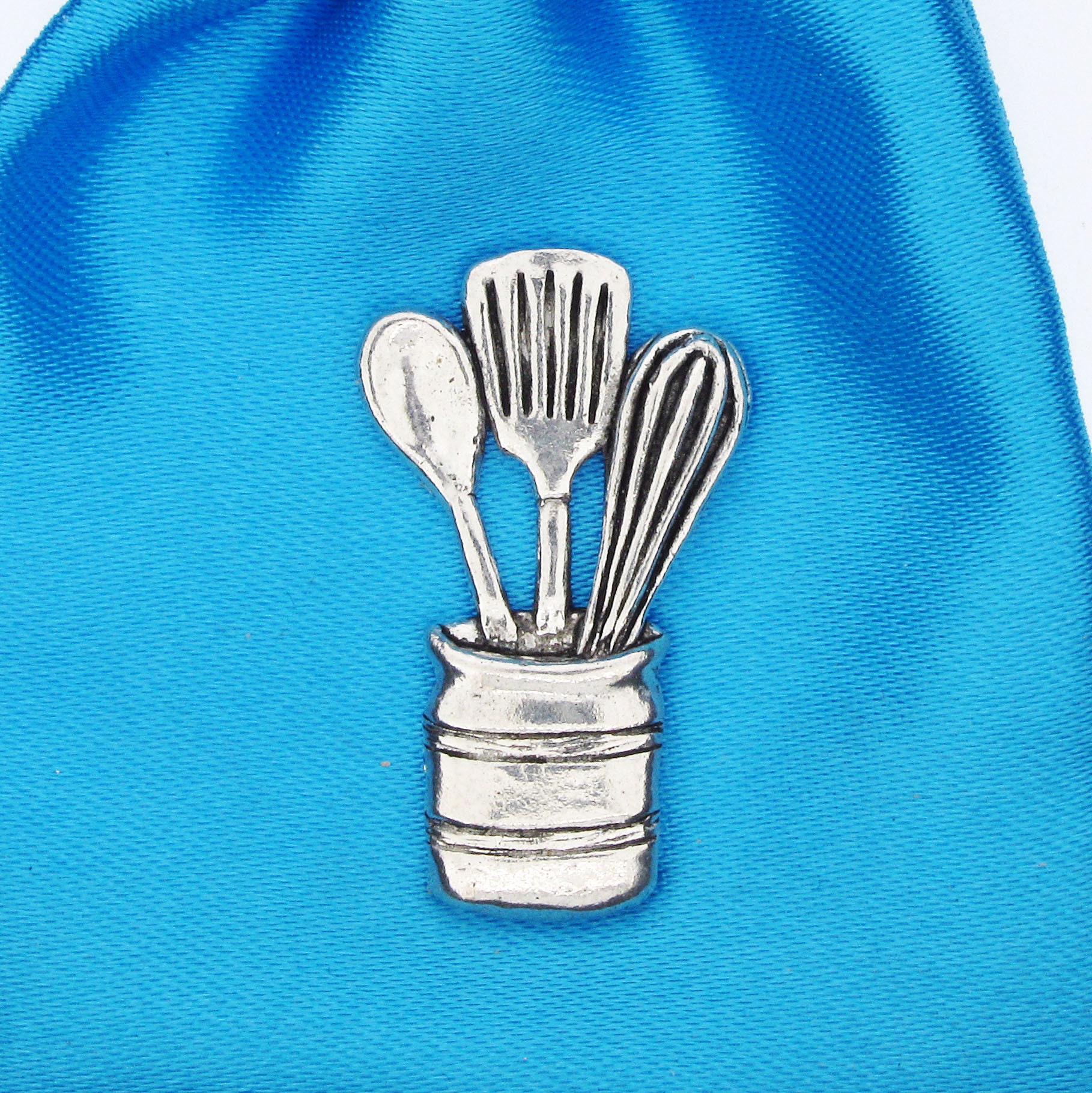 Cooking Utensils Pin Badge Pewter - Etsy UK