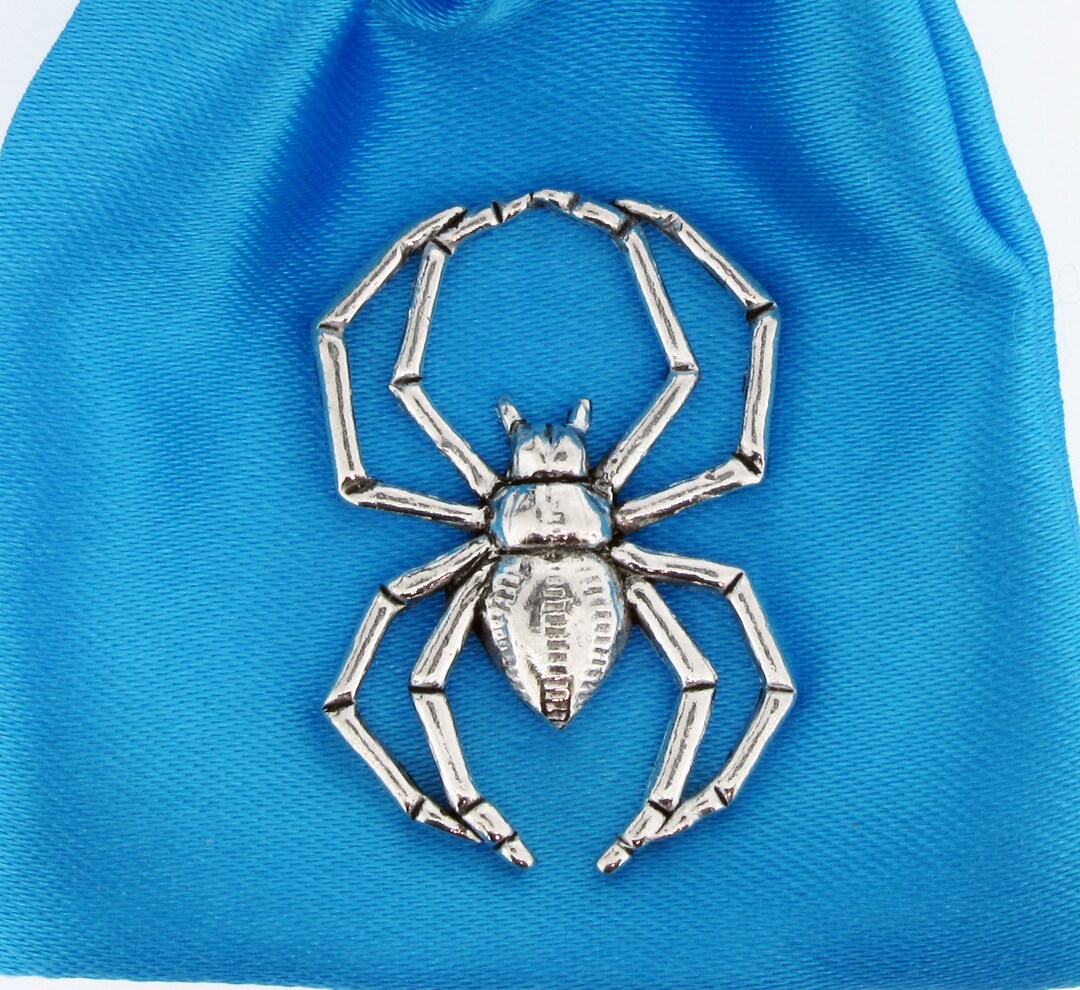 Spider Pewter Pin Badge - Etsy