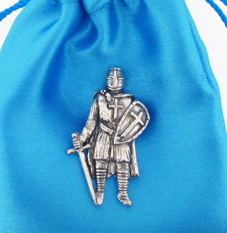 Knight Templar Pewter Pin Badge - Etsy