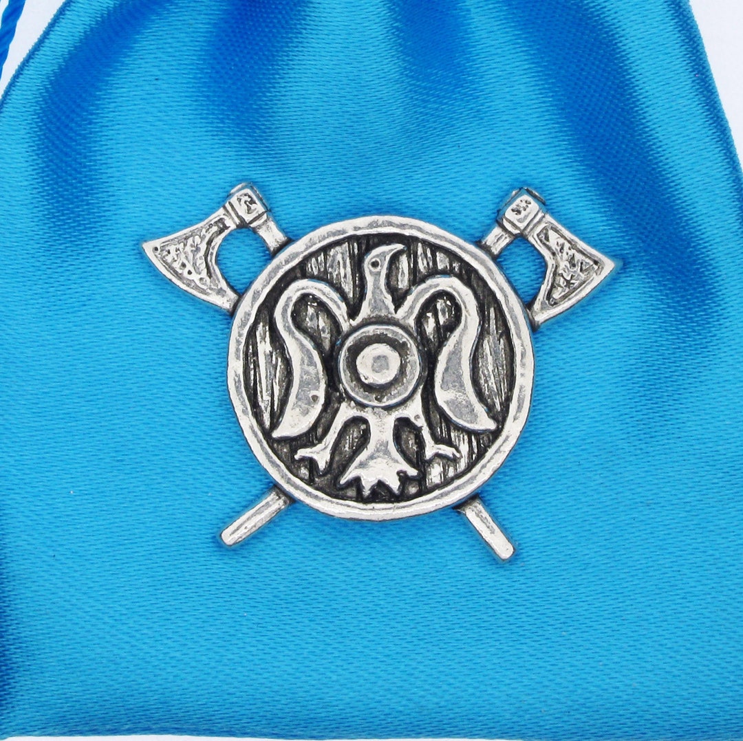 Viking War Shield Pewter Pin Badge - Etsy