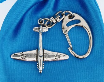 Eurofighter Typhoon Pewter Keyring in A Velveteen Gift Bag - Etsy