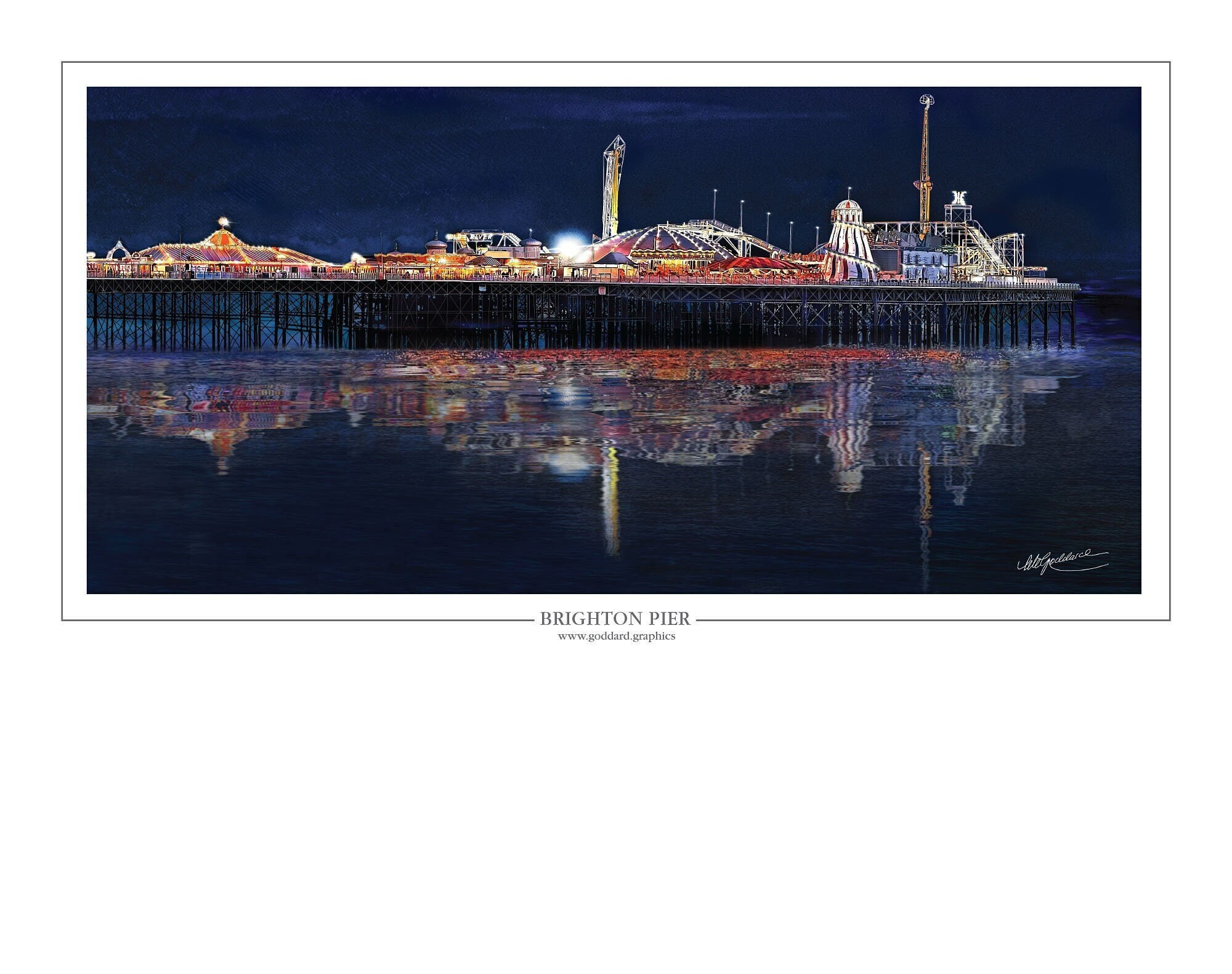 Brighton Pier At Night