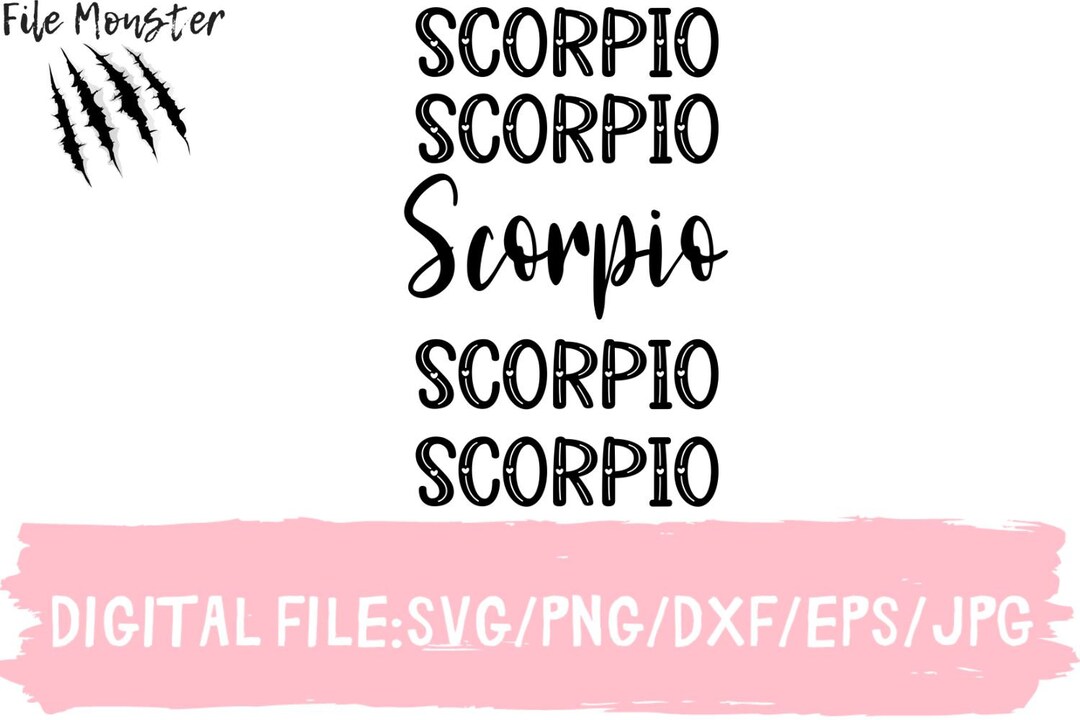Scorpio Svg Zodiac Svg Scorpio Birthday Svg Astrology Svg - Etsy