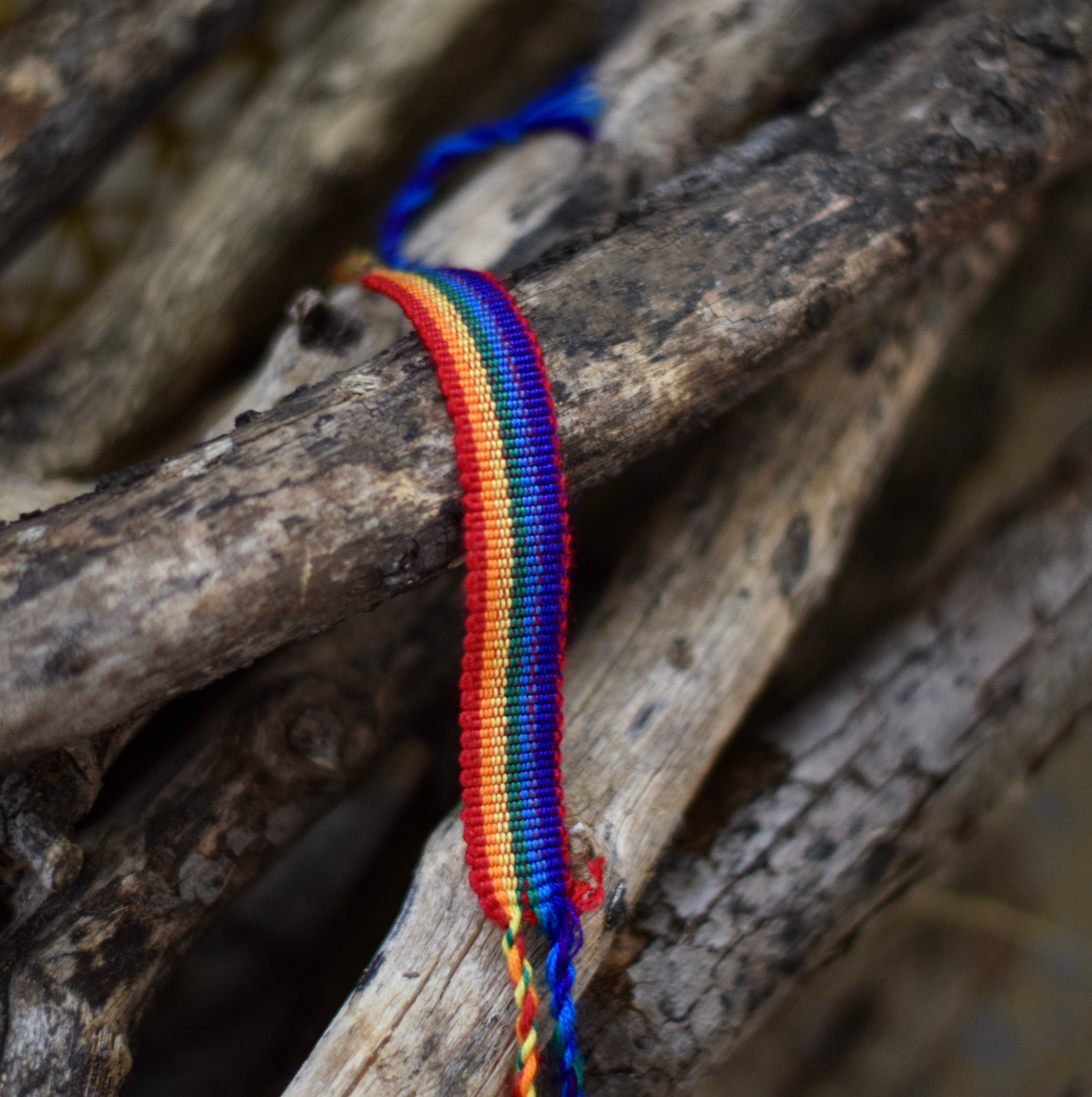 Handmade Mayan Bracelet Naturally Dyed Handwoven by | Etsy