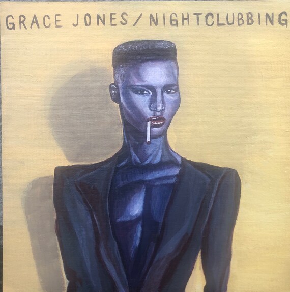 Grace Jones Nightclubbing Album Cover Original Acrylic | Etsy