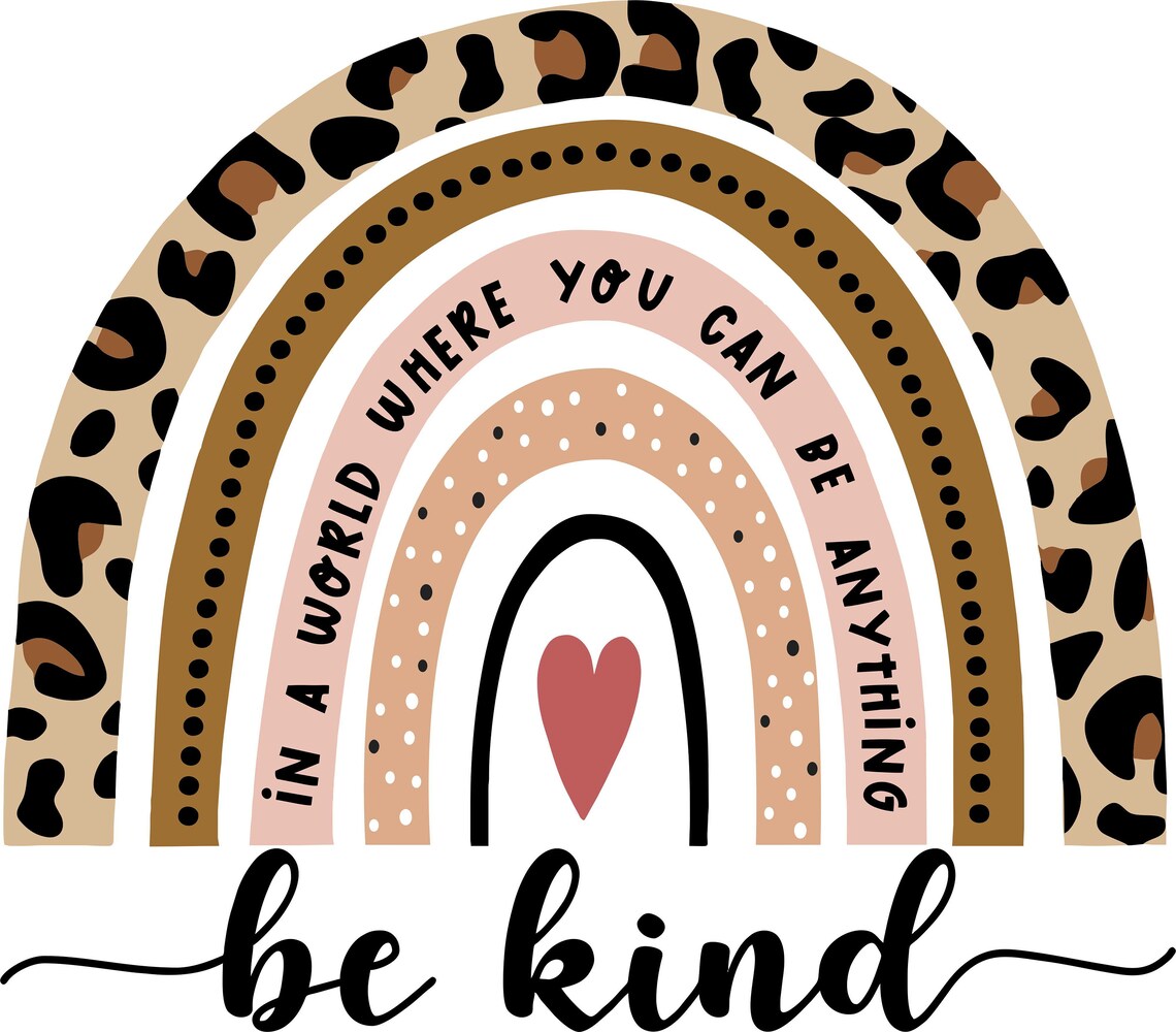 Be Kind Rainbow, Digital Download - Etsy