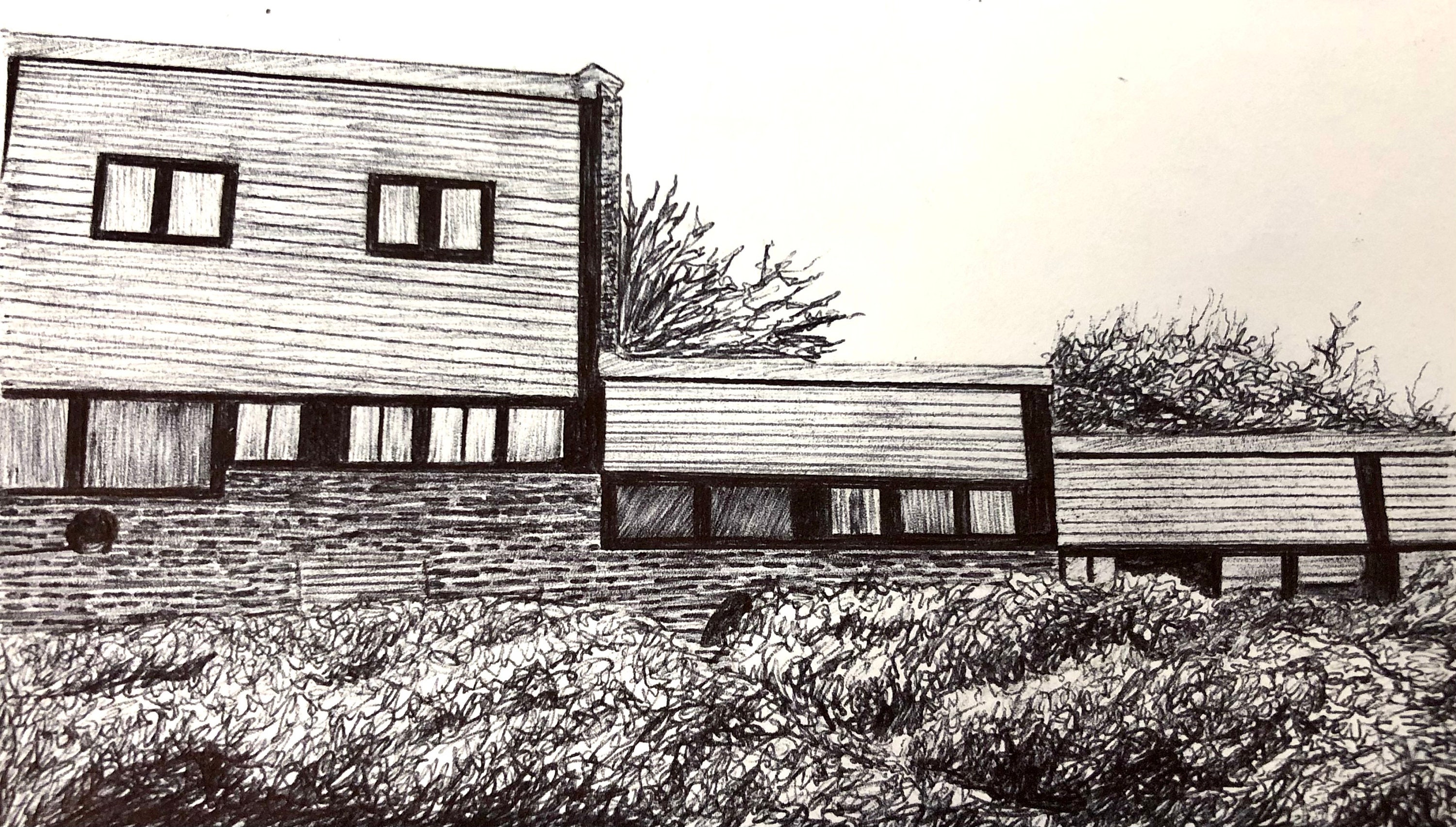 Hand Drawn Bespoke House Drawing, Custom Home Illustration, New Home ...