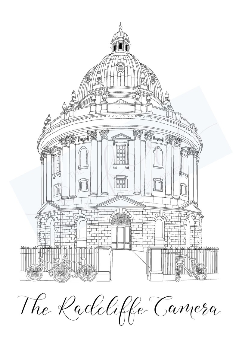 The Radcliffe Camera Oxford Print - Etsy